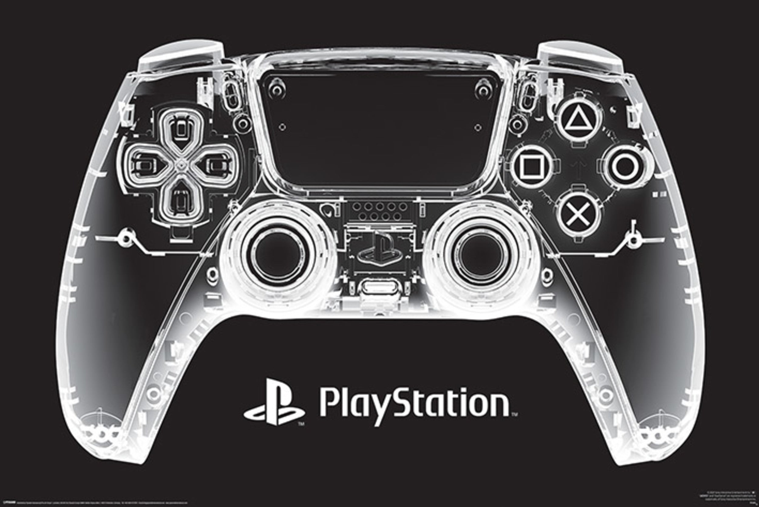 Poster PlayStation X-Ray Pad 91,5x61cm | Yourdecoration.nl