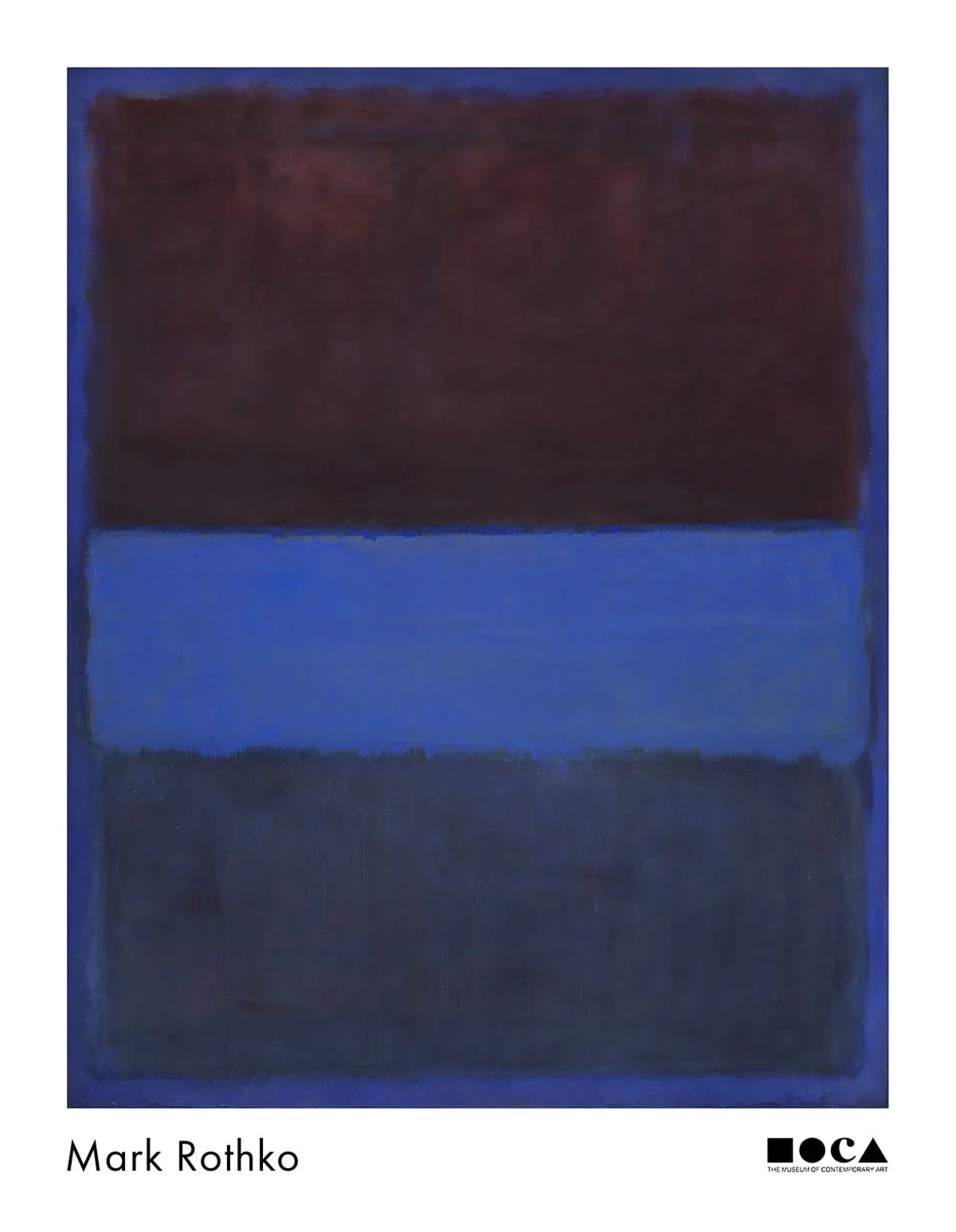 Kunstdruk Mark Rothko No. 61 Rust and Blue 71x91,5cm | Yourdecoration.nl