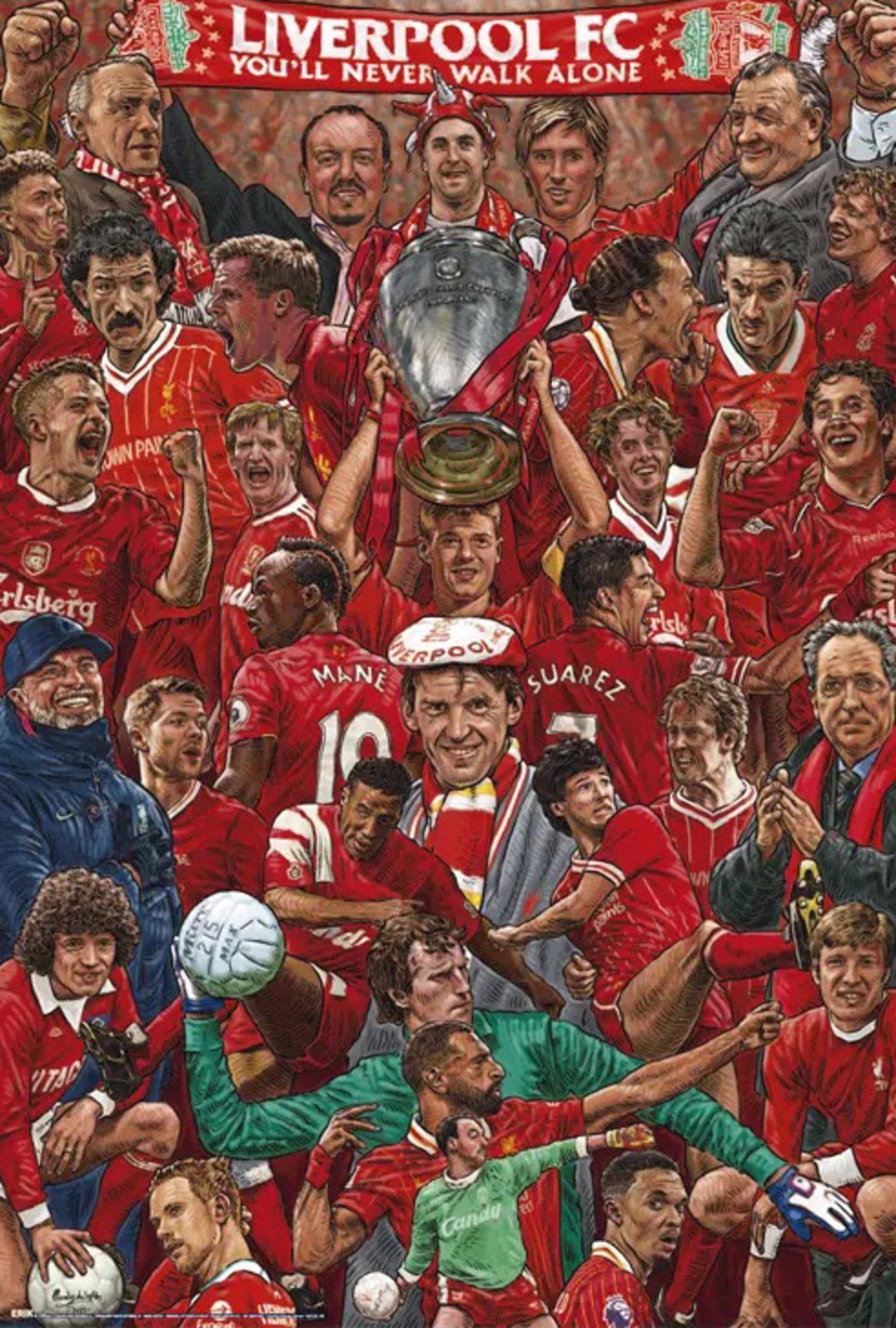 Poster Liverpool Legends 61x91,5cm | Yourdecoration.nl