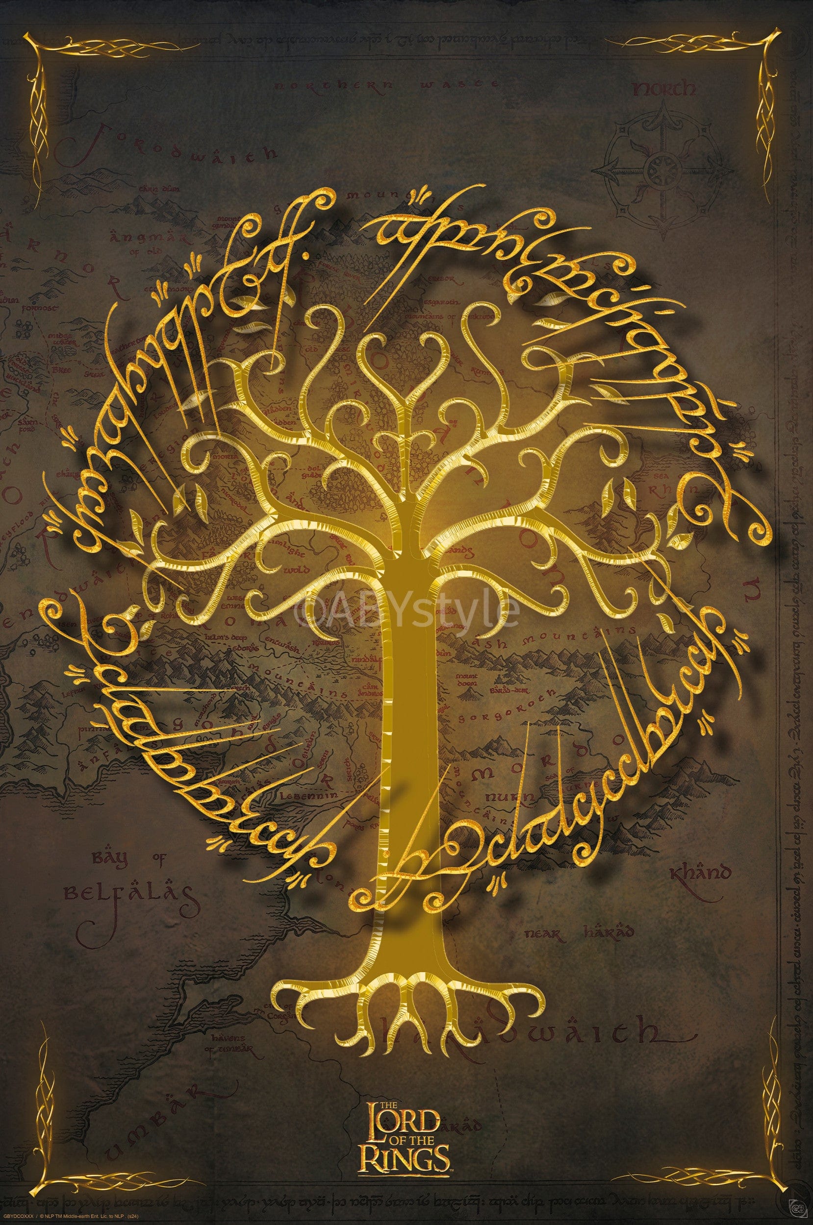 Lord of the Rings White Tree Poster 61x91,5cm