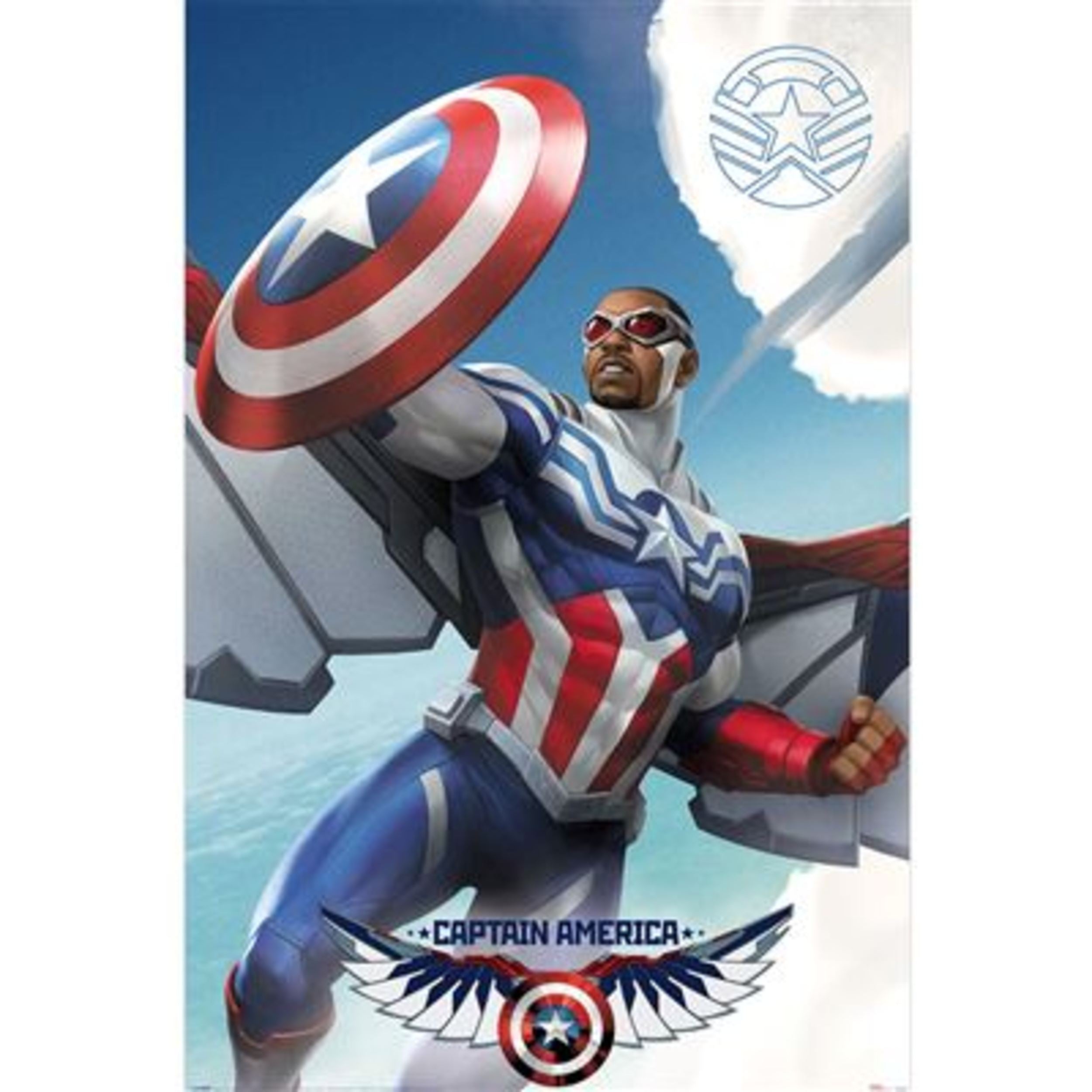 Marvel - Captain America Flying Poster 61x91,5cm | Yourdecoration.nl