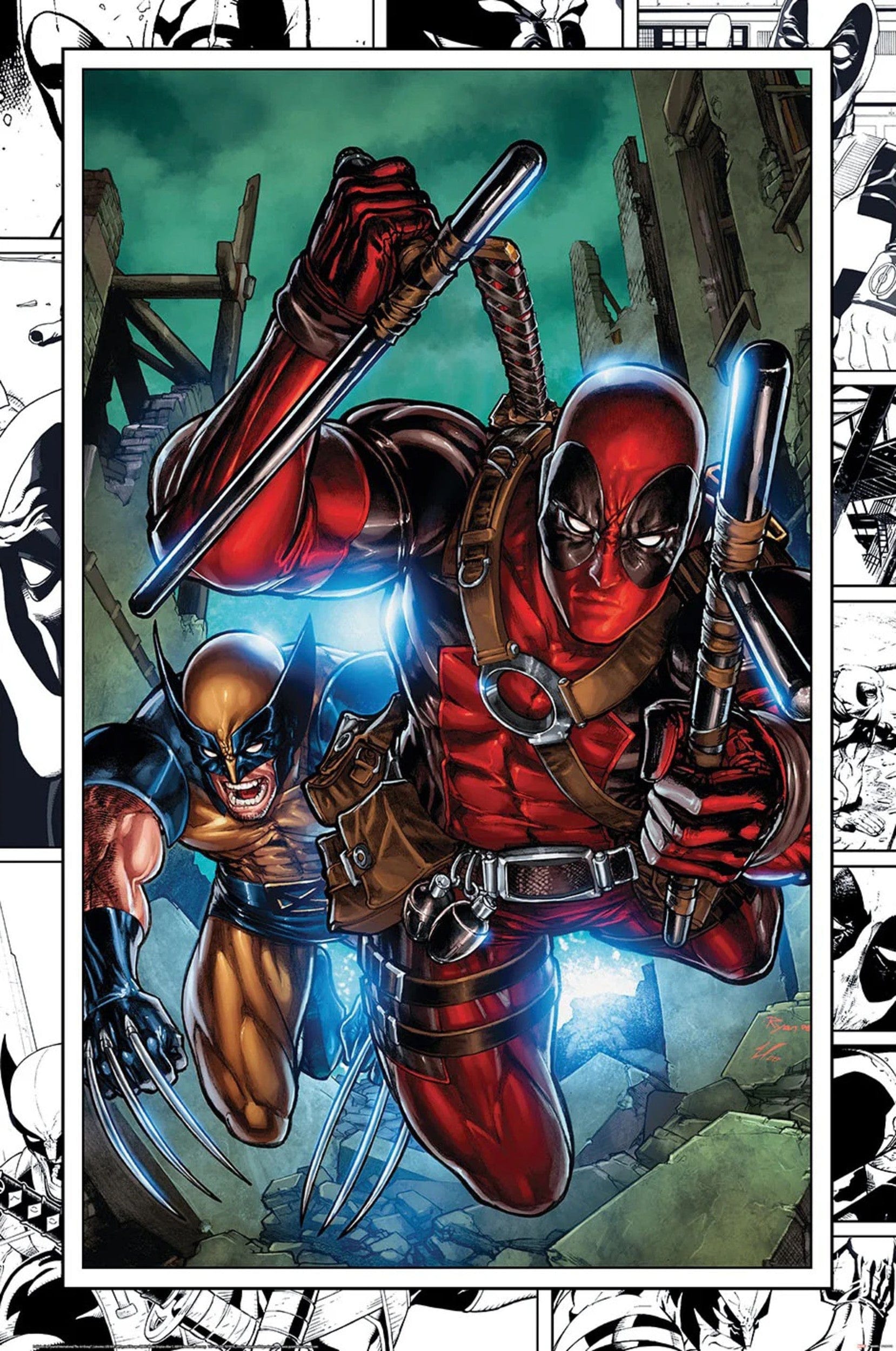 Marvel Comics Wolverine and Deadpool Poster 61x91,5cm