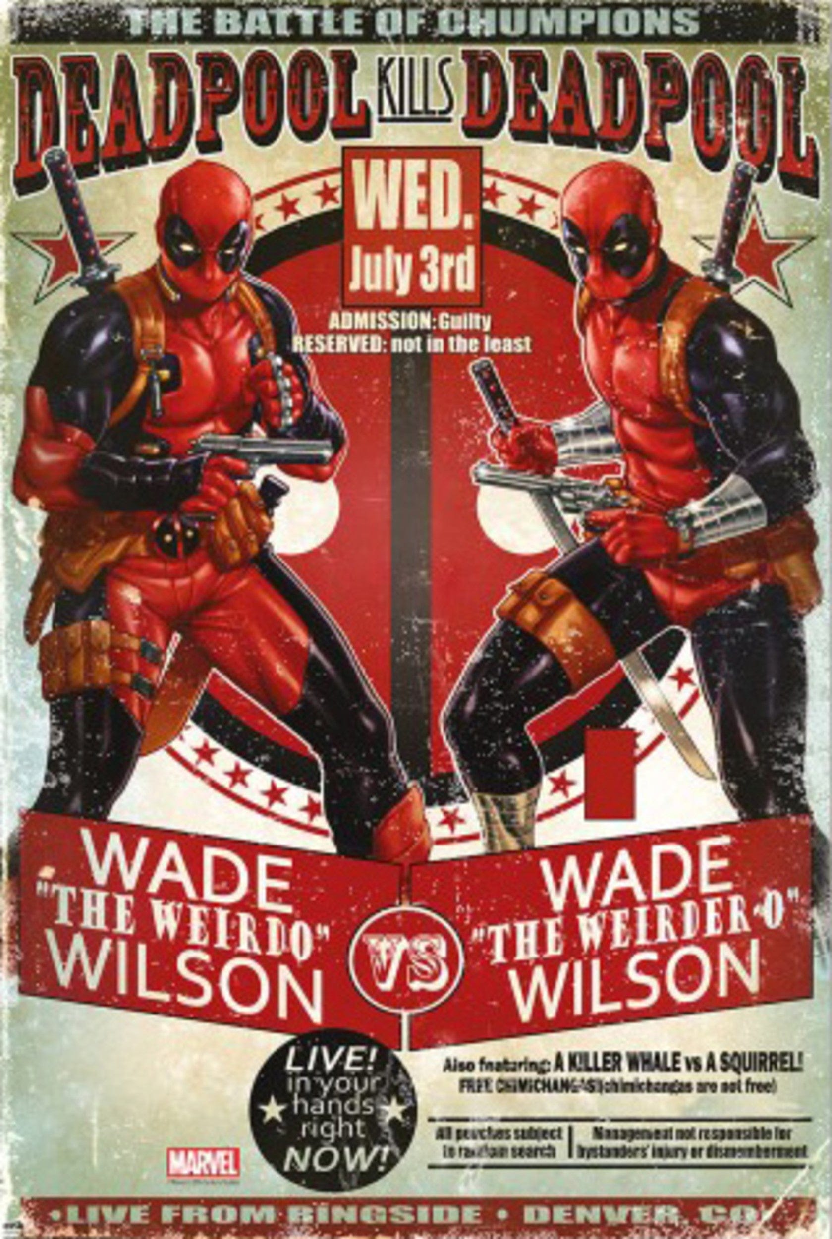 Poster Marvel Deadpool Kills Deadpool 61x91,5cm | Yourdecoration.nl
