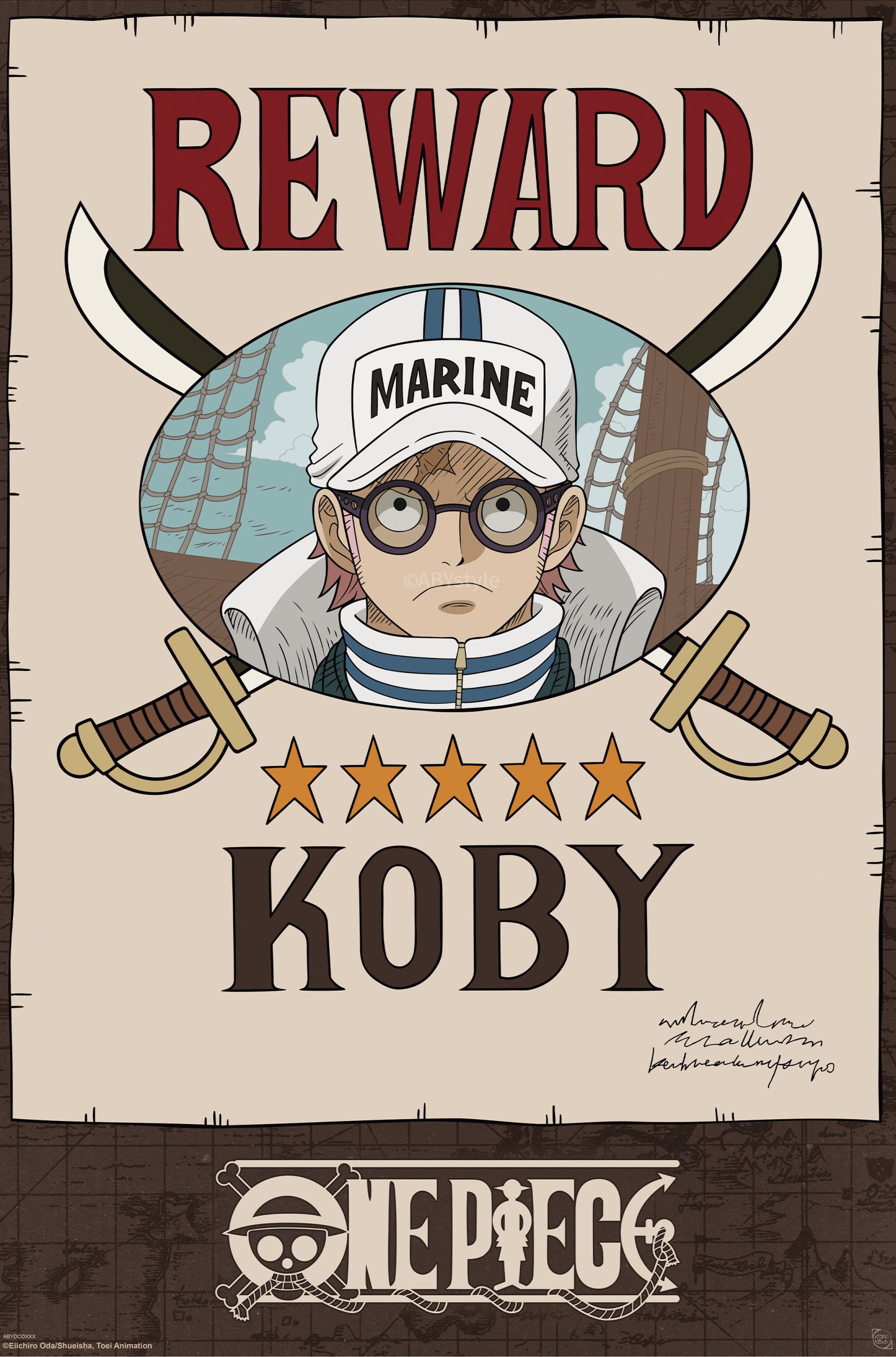 One Piece Wanted - Koby Cross Guild Poster 61x91,5cm | Yourdecoration.nl