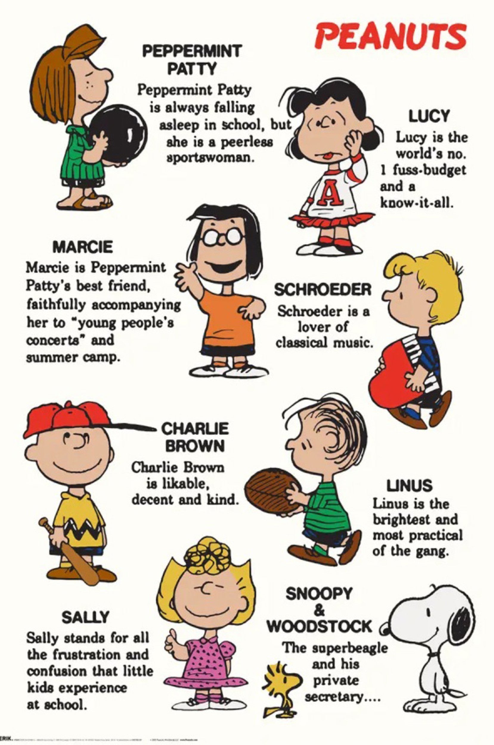 Poster Snoopy - Characters 61x91,5cm | Yourdecoration.nl