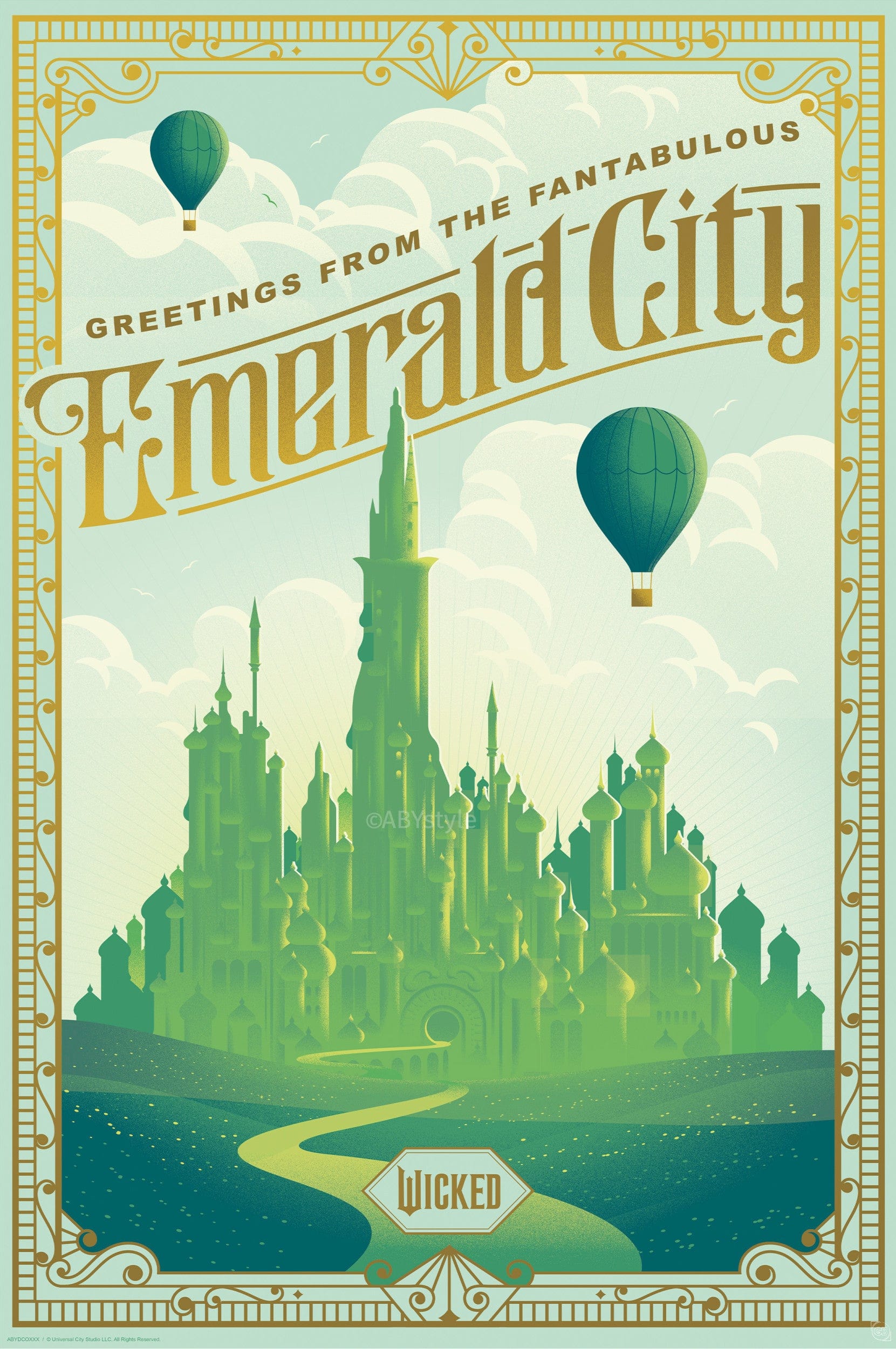 Wicked Emerald City Poster 61x91,5cm | Yourdecoration.nl