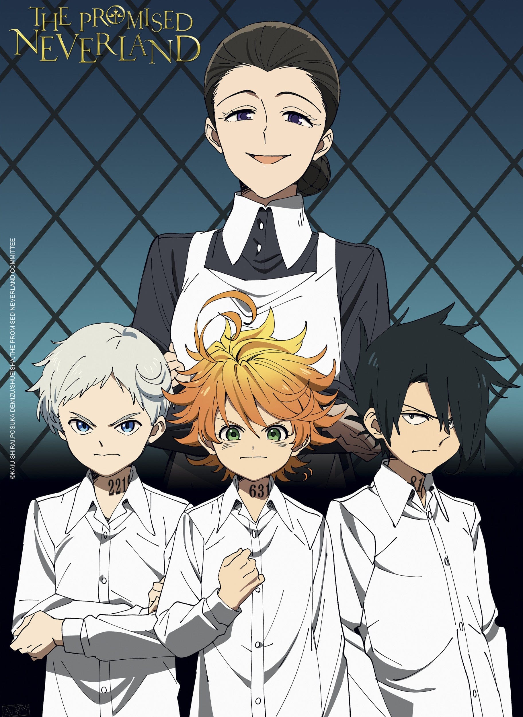 Poster The Promised Neverland Mom and Orphans 38x52cm | Yourdecoration.nl