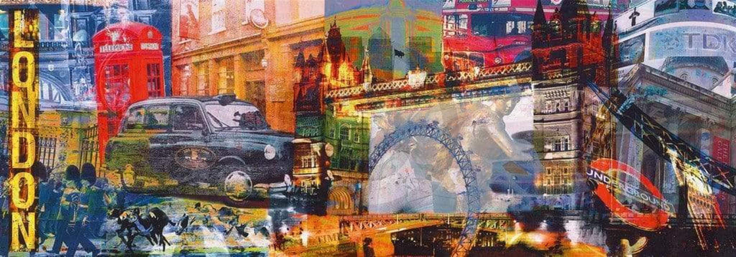 Kunstdruk Saskia Porkay London 100x35cm | Yourdecoration.nl